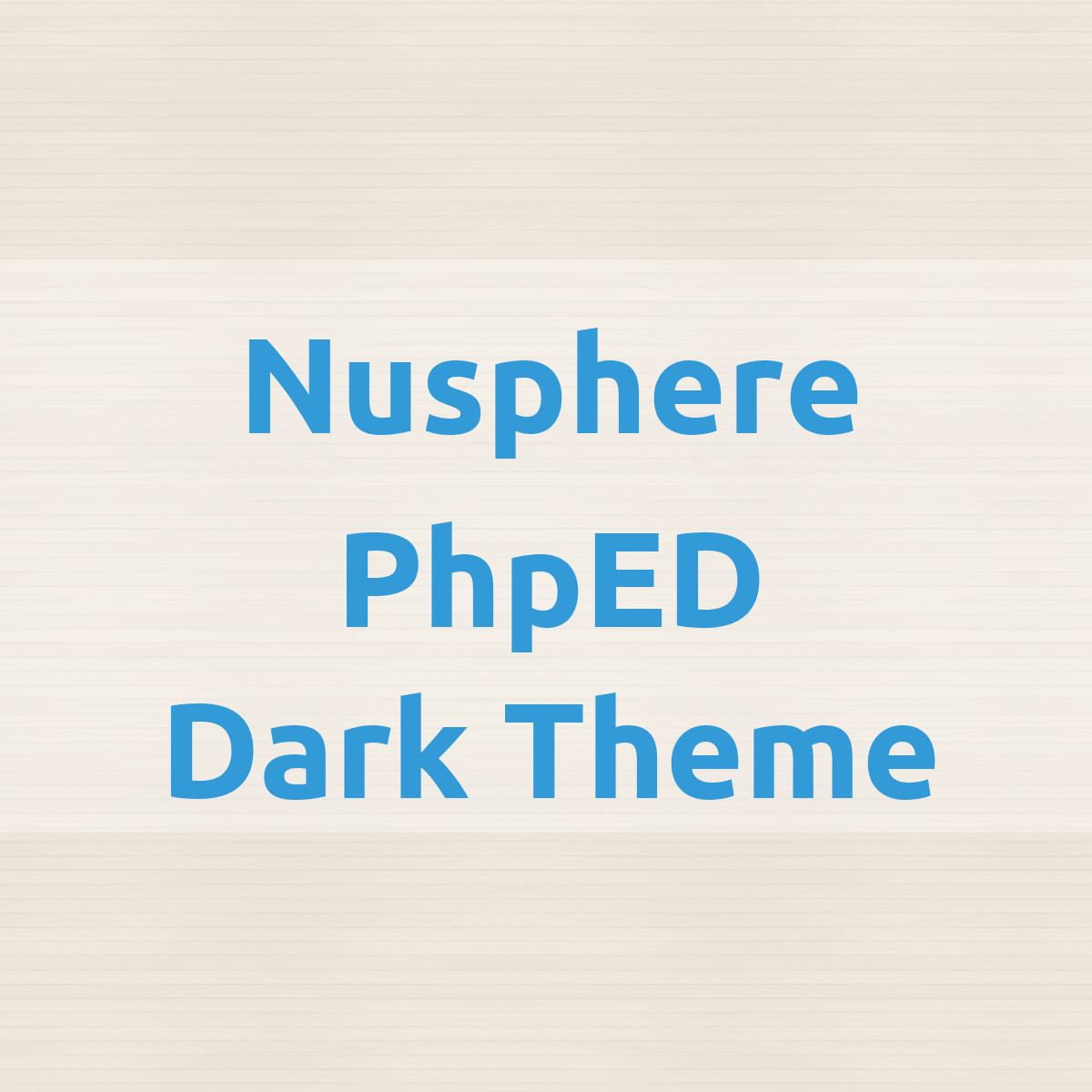 Nusphere PhpED Dark Theme — Donat Studios