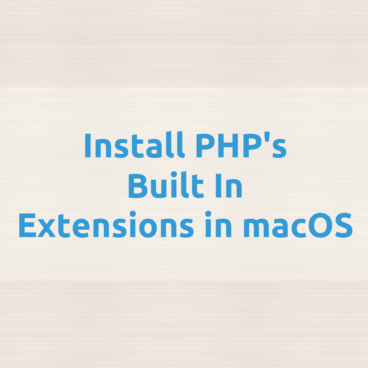 Install PHP Mcrypt Extension in OS X / macOS — Donat Studios Install PHP Mcrypt Extension in OS X / macOS — Donat Studios